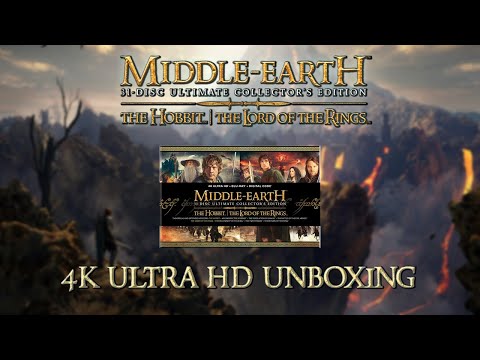 MIDDLE EARTH ULTIMATE COLLECTOR'S SET (THE HOBBIT / LORD OF THE RINGS) 4K ULTRA HD / BLURAY UNBOXING