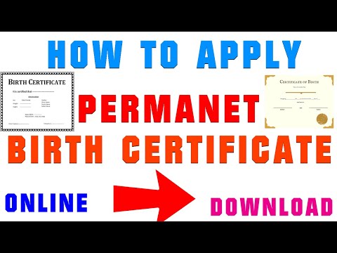 How To Apply Permanent Birth Certificate Online - Download