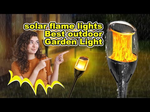 Solar Flame Lights Outdoor Garden Lamps with best decorative waterproof led flickering flame