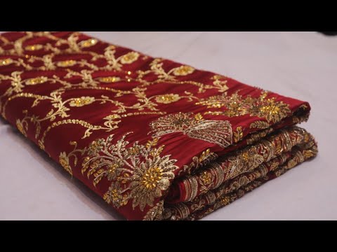 ARNG-3940 “The Royal Maroon” Premium Designer Saree||Banarasi Silk Fabric||Zardozi||Crystals Stones