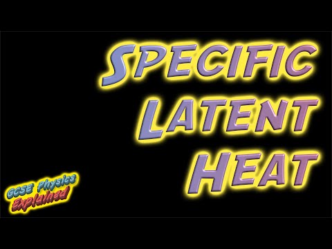 Specific latent heat (SP14b & SP14c)