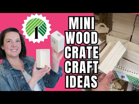 8 Dollar Tree Wood Crate Crafts That Will Make You Look Like a PRO