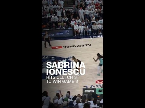 Sabrina Ionescu clutches Game 3 of the WNBA Finals, you absolute star βπ
