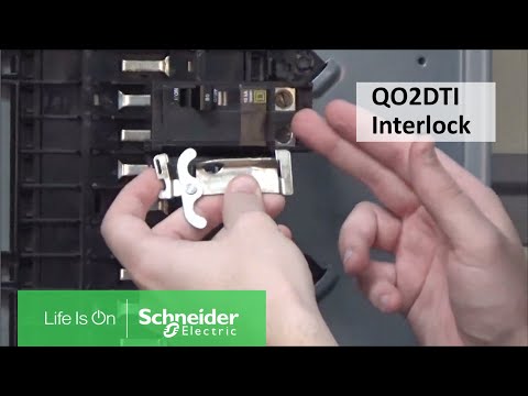Installing the QO2DTI Circuit Breaker Mechanical Interlock | Schneider Electric