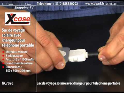 SAC DE VOYAGE SOLAIRE AVEC CHARGEUR POUR TÉLÉPHONE PORTABLE