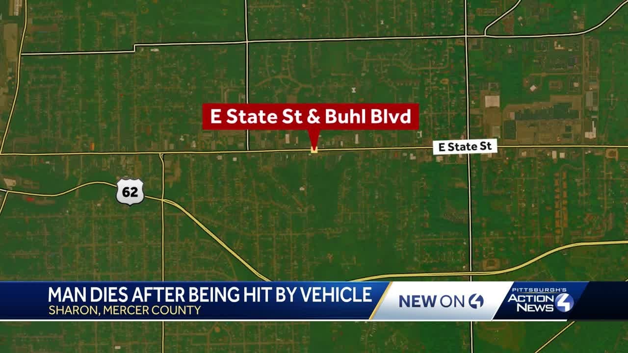 73-year-old dies after being hit by vehicle in Mercer County