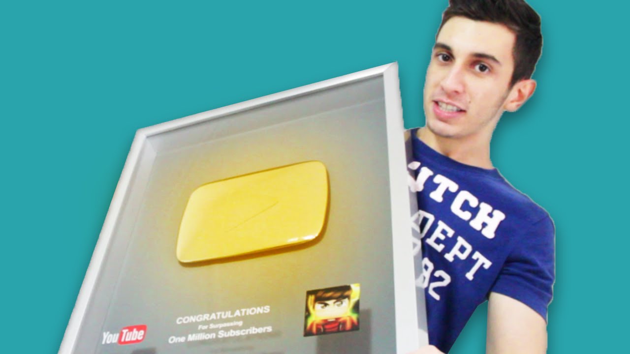 PLACA DE OURO DO YOUTUBE!