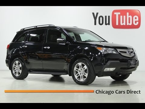 Chicago Cars Direct Presents a 2007 Acura MDX SH-AWD. Formal Black/Bordeaux. X13402