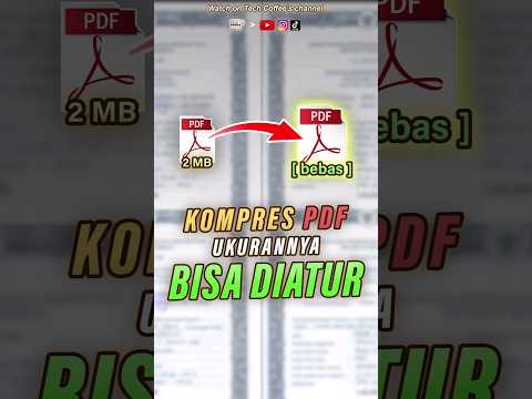 Cara Mengecilkan Ukuran PDF & UKURANNYA BISA DIATUR ✅