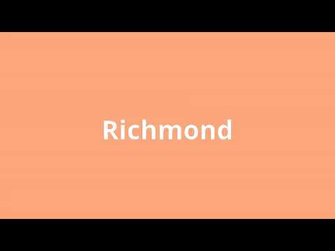 what is the meaning of Richmond