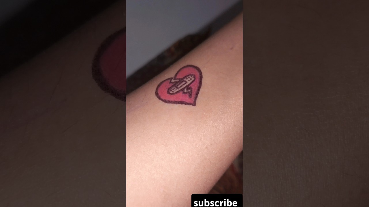 #heartbrokentattoo💔#lovetattoo#subscribe #youtubeshorts