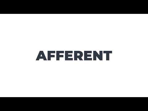 📢 How to pronounce AFFERENT