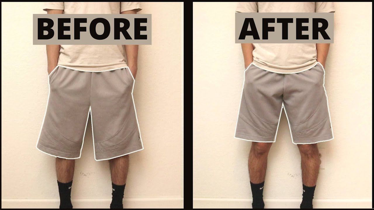 How To Alter Your Large Shorts / Pants To Be Smaller - Quick and Easy DIY