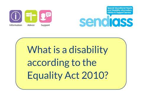 What is a disability according to the Equality Act 2010?