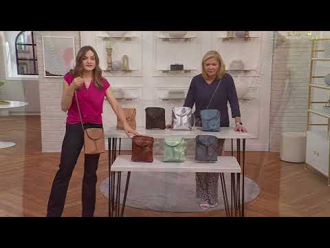 American Leather Co. Hampton Large Zip-Around Crossbody on QVC