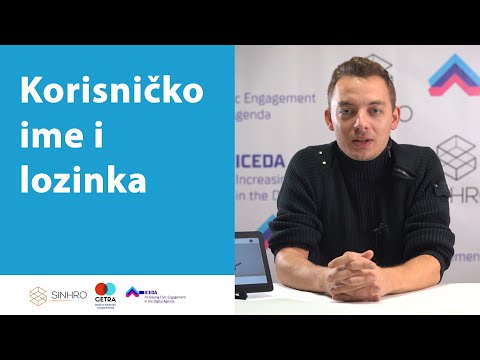Korisničko ime i lozinka - Portal eUprava