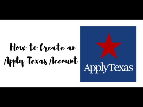 How to Create an Apply Texas Account- (Ep. 1)