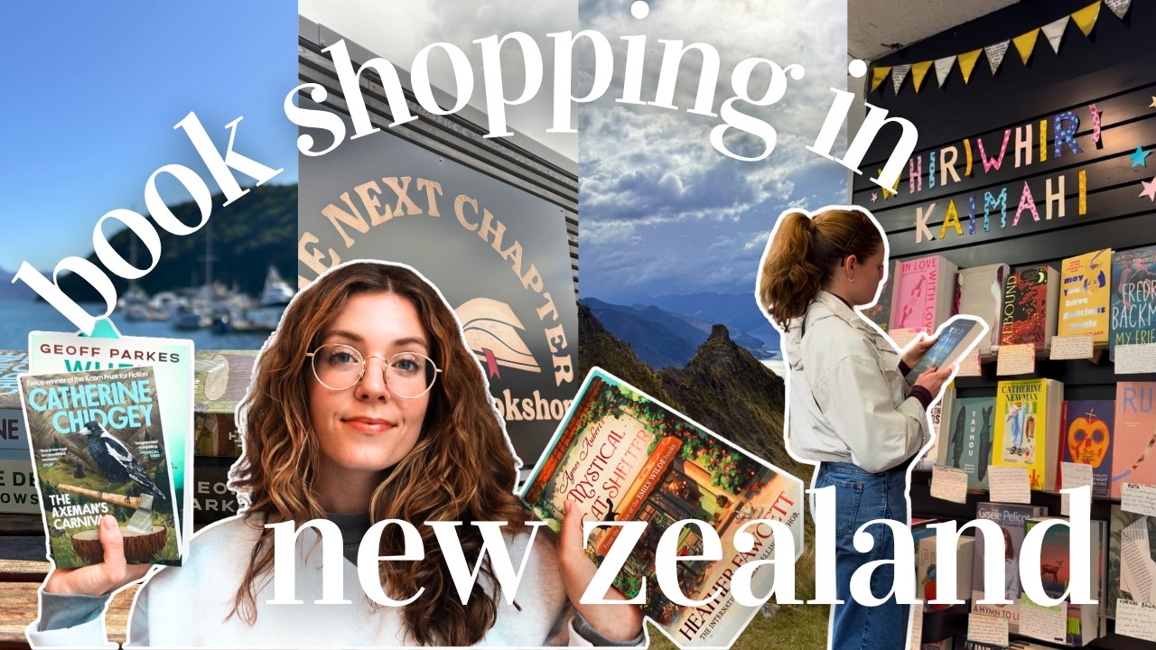 let’s shop for books in NEW ZEALAND 🏔️📖✈️ (book shopping vlog & mini haul)