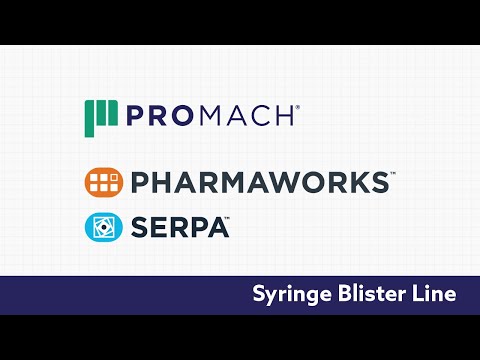 Syringe Blister Line - Integrated Blister Solutions - Pharmaworks TF2 and Serpa P100