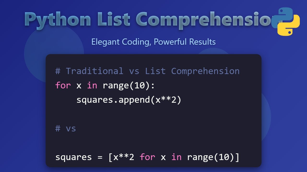 🐍 Python List Comprehension: A Beginner's Guide to Efficient List Creation