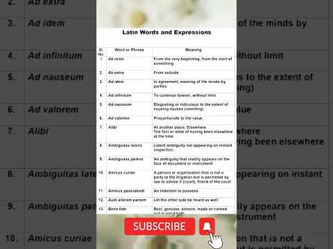 Latin words and Expressions😯💥#shorts #shortsviral #youtube