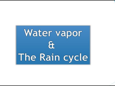 Air and Water: Water Vapor and The Rain Cycle