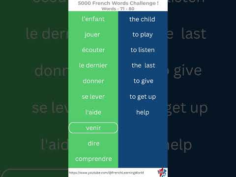 Learn to Speak French #8,dailyfrench #frenchforbeginners #learnfrench #frenchvocab #frenchlistening