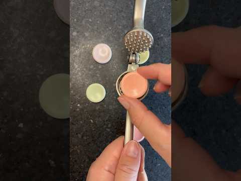 Giant Smarties Candy vs Garlic Press ASMR #asmr #fyp #candy