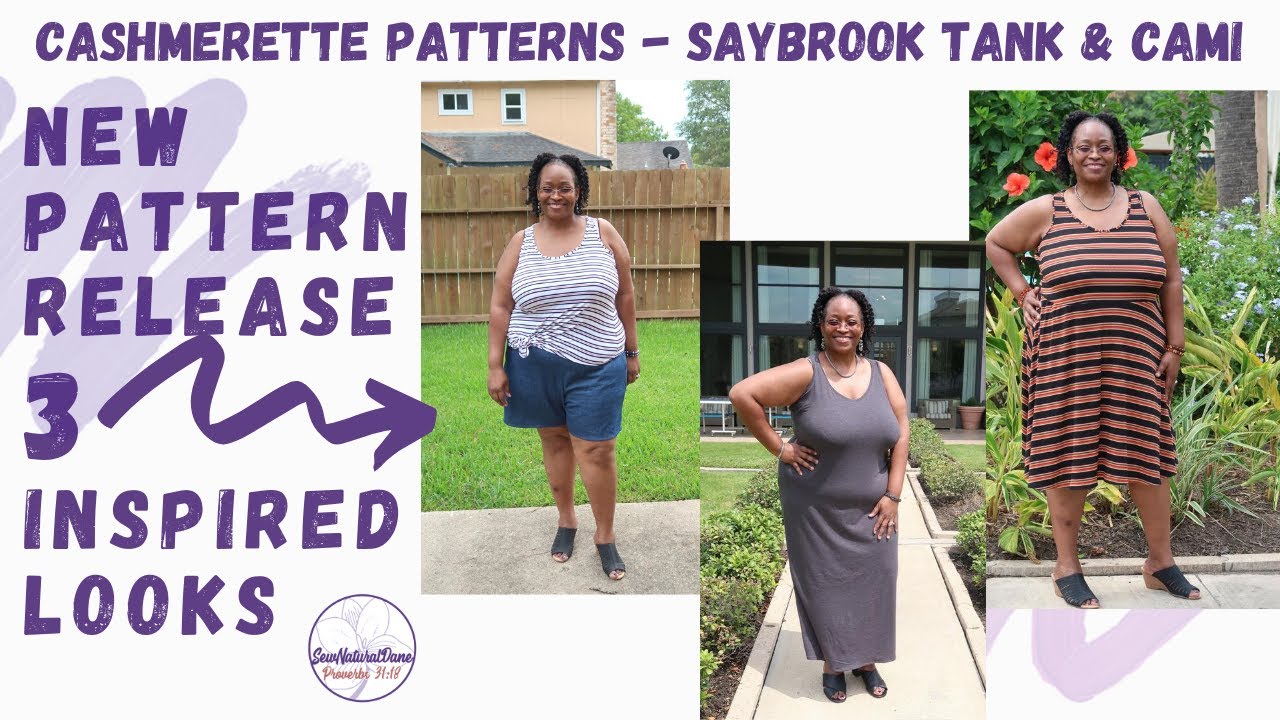 [435]Cashmerette Saybrook Tank Pattern Release & Full Review PLUS 2 Pattern Hacks!