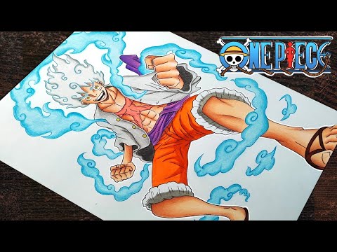 How to draw"Monkey D. Luffy"(Gear 5) step by step (Tutorial)for beginners||One Piece