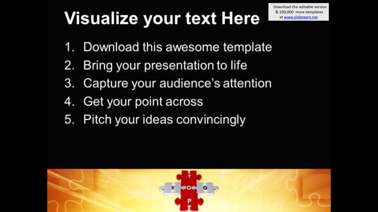 top 100 jigsaw crossword puzzle powerpoint templates and powerpoint themes 0912 presentation infogra