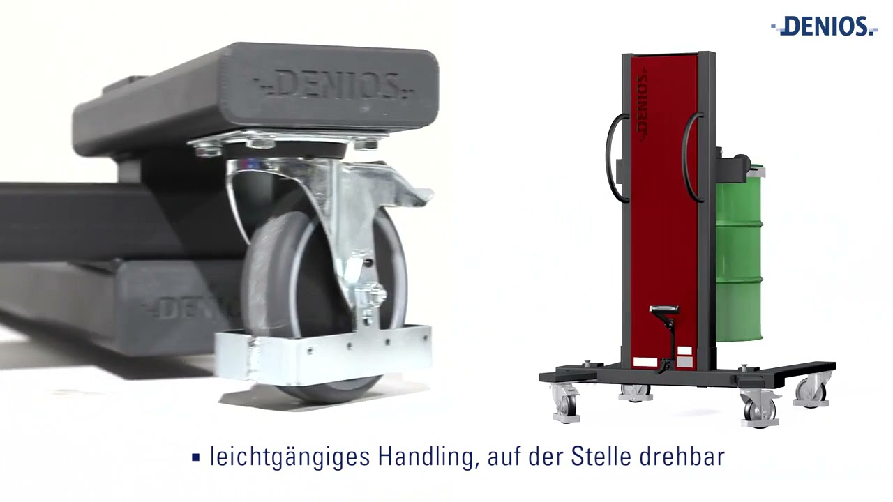 Fassheber Secu Ex, Fasswender 360°, 60- bis 220-l-Fässer, Fahrwerk ...