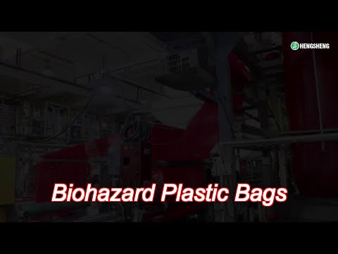 red self seal biohazard waste healthcare autoclave bags with adhesive strip