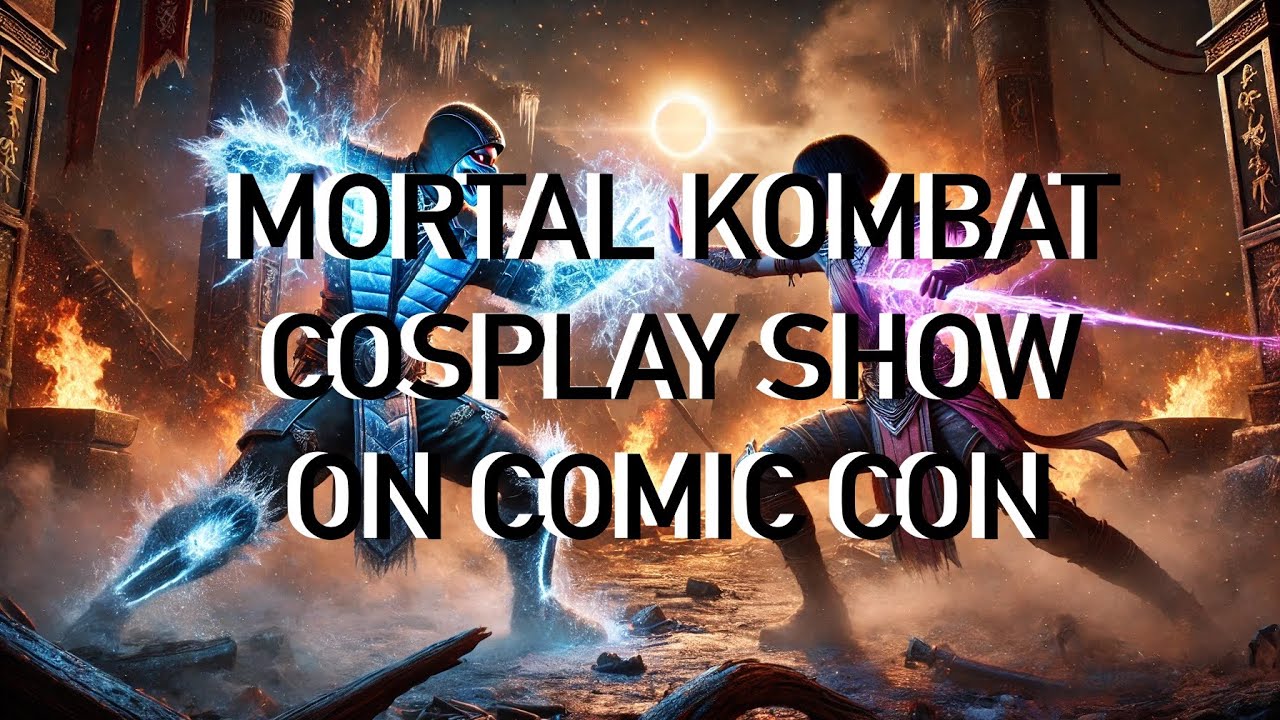 🔥Mortal Kombat Cosplay Mileena vs. Sub Zero Comic Con Defile 🔥😮‍💨