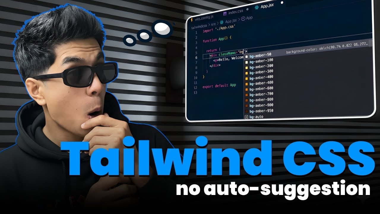 ⚡️ React Tailwind CSS Autocomplete Not Working 🙄 | How to Setup Tailwind in ReactJs | 2025