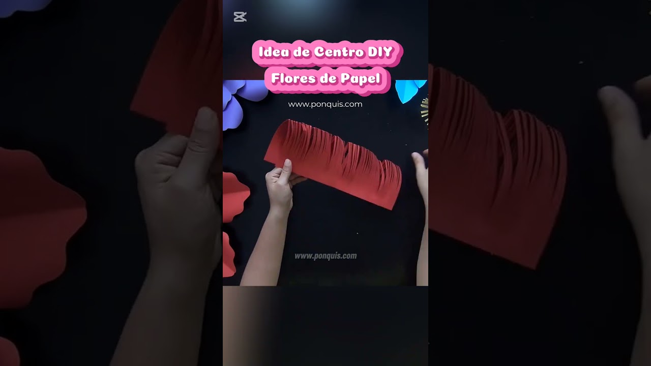 Idea para centros de flores de papel #manualidades #homemadepapercraft #floresdepapel