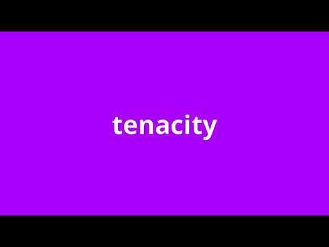 what is the meaning of tenacity