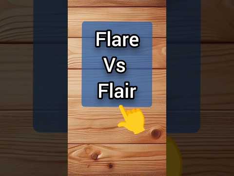 'Flare' vs 'Flair' 👈 #learnenglish #dailyenglish #shorts #subscribe #meaning #words #vocabulary