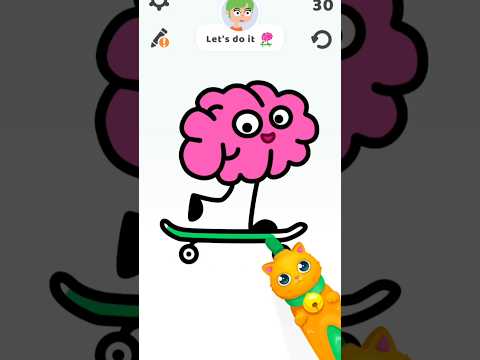 My brain when I travel simple Cartoon brain drawing #shorts