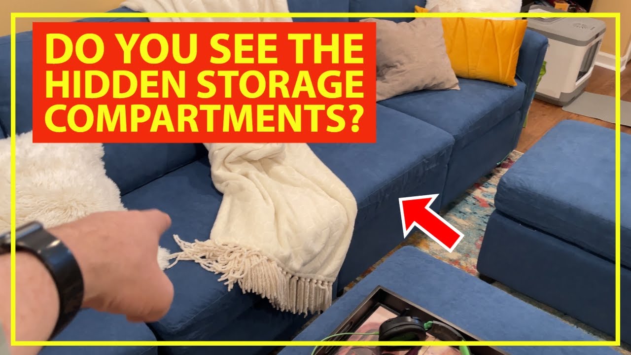 A Comfortable Modular Couch System With Lots of Storage for Small Spaces - From Amazon!