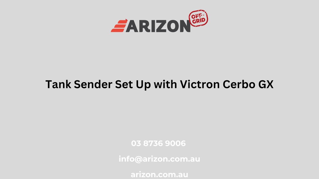 Configuring Tank Senders for Victron Cerbo GX: A Step-by-Step Tutorial ...