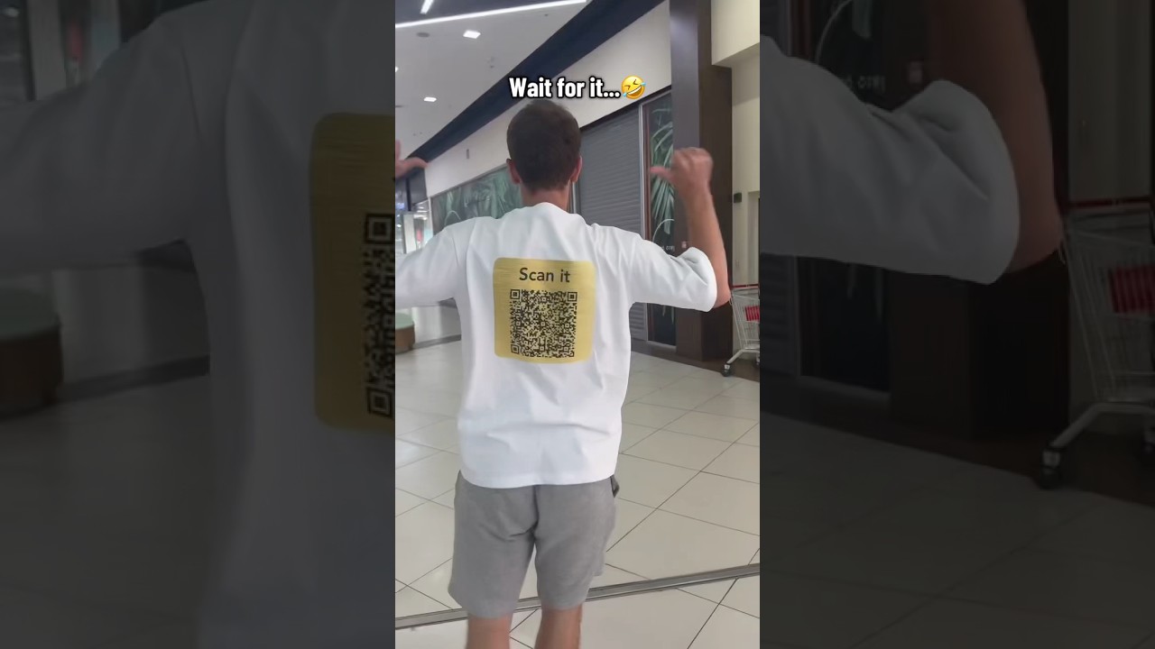 Qr shirt prank!!🤣🤣🤣#funny #comedy #qrcode #pranks #shorts #amazingmemes #viral #shortvideo