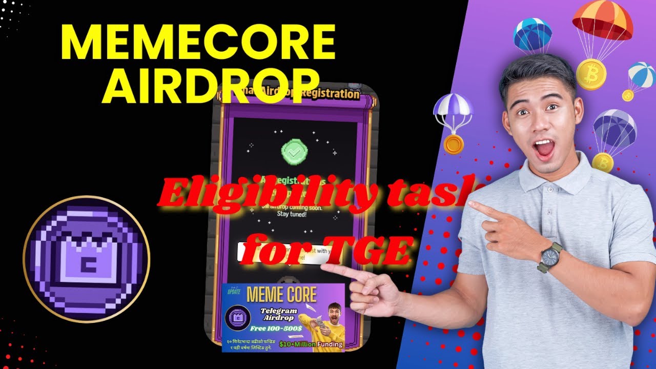 MemeCore Final Airdrop Registration Task | Secure Eligibility Before TGE | Step-by-Step Guide