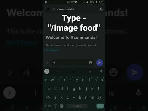 How get a Food image in Discord using koya bot #roduz #discord #food