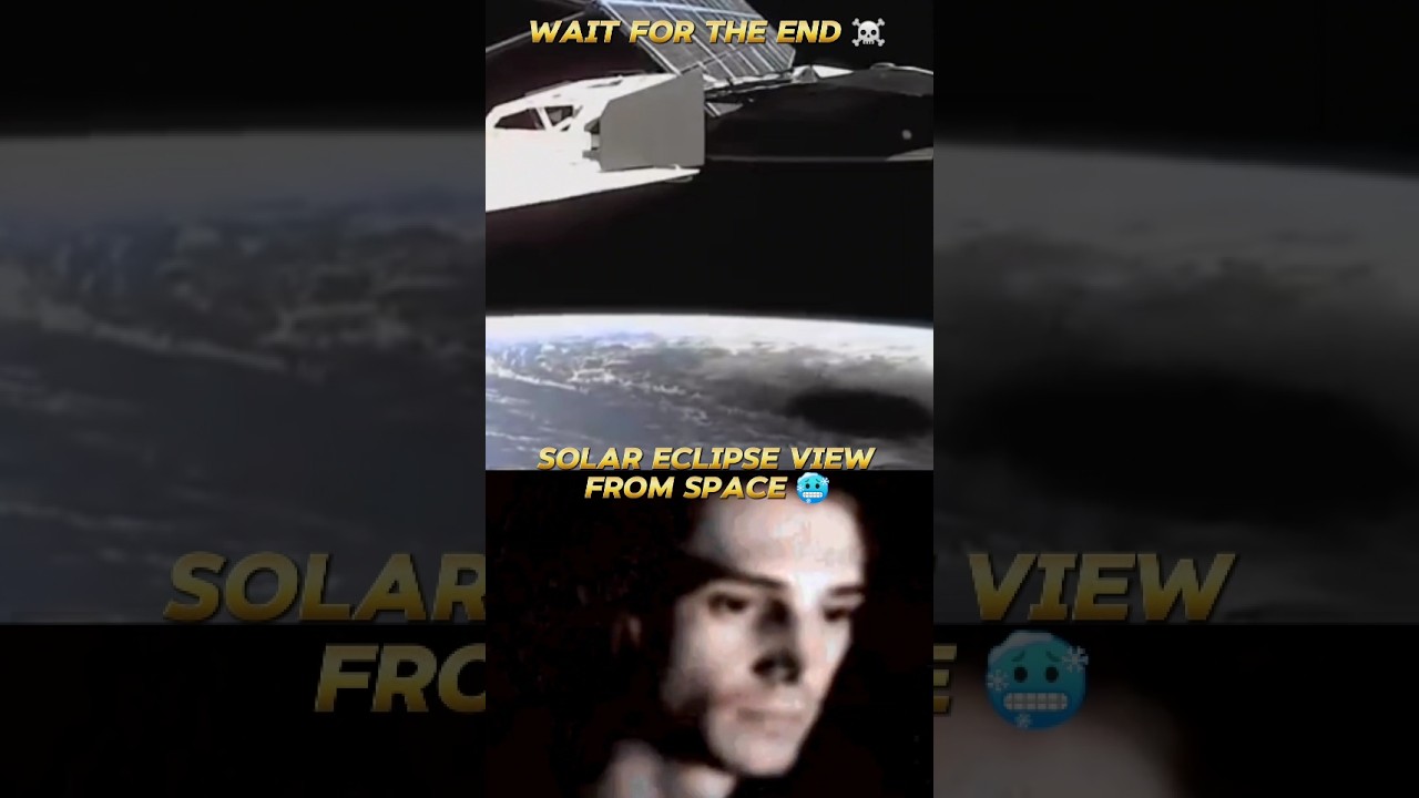 Solar Eclipse: From Earth vs. From Space 🌍✨ #earth #space #spaceexploration