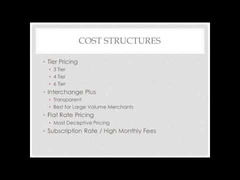 Understanding a Merchant Statement - Cost Structures