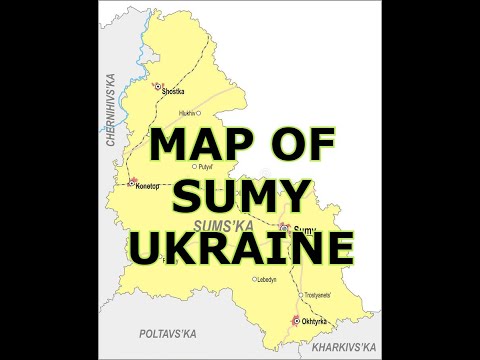 MAP OF SUMY UKRAINE