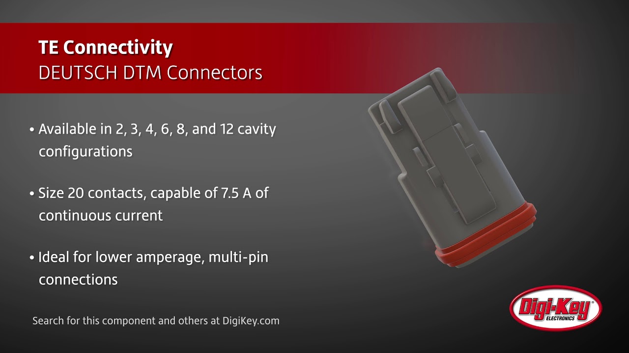 TE Connectivity DTM Series Connectors | Digi-Key Daily