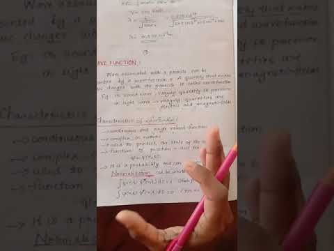 ENGINEERING PHYSICS- MODULE 3- Quantum mechanics- wave function
