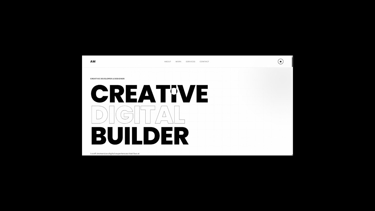 Modern Portfolio Website Template (HTML CSS JS + GSAP) | Download